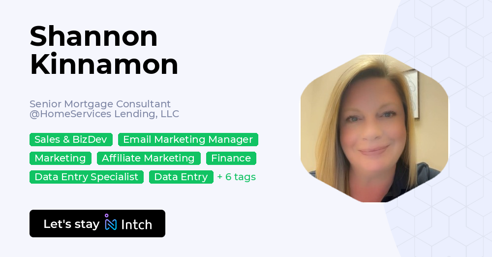 Shannon Kinnamon - Senior Mortgage Consultant, HomeServices Lending ...