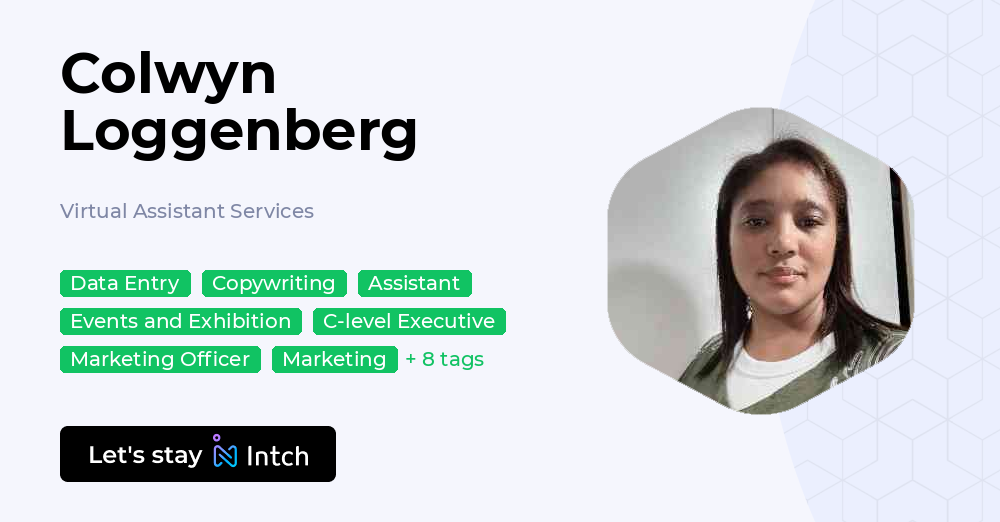 Colwyn Loggenberg - Virtual Assistant Services, | Intch