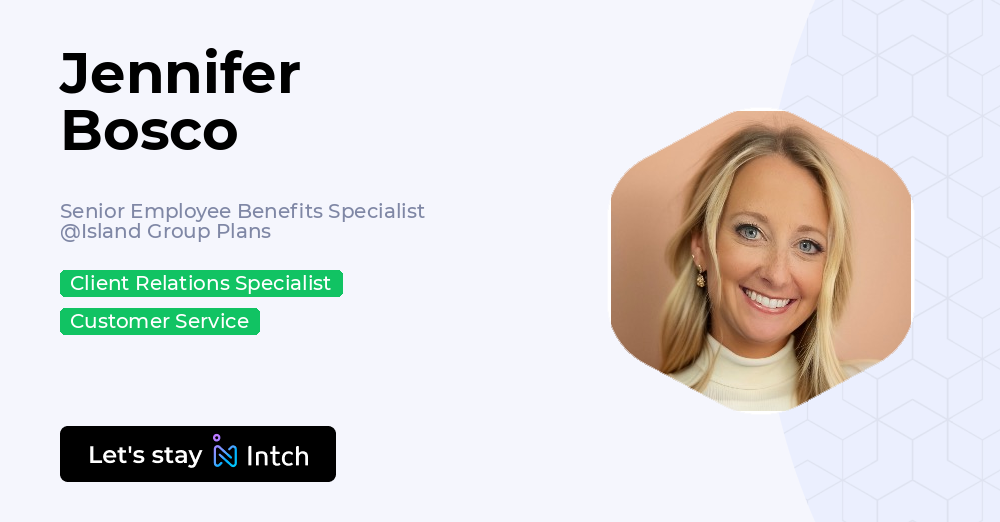 Jennifer Bosco - Senior Employee Benefits Specialist, Island Group ...