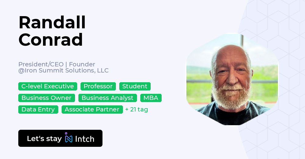 Randall Conrad - President/CEO | Founder, Iron Summit Solutions, LLC ...