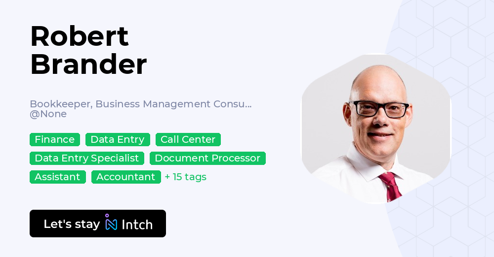 Robert Brander - Bookkeeper, Business Management Consultant, | Intch