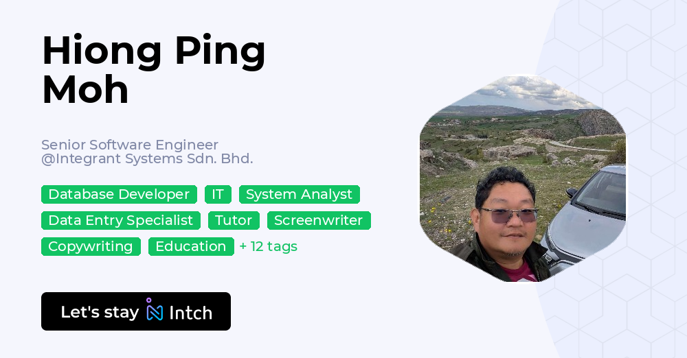 Hiong Ping Moh - Senior Software Engineer, Integrant Systems Sdn. Bhd ...