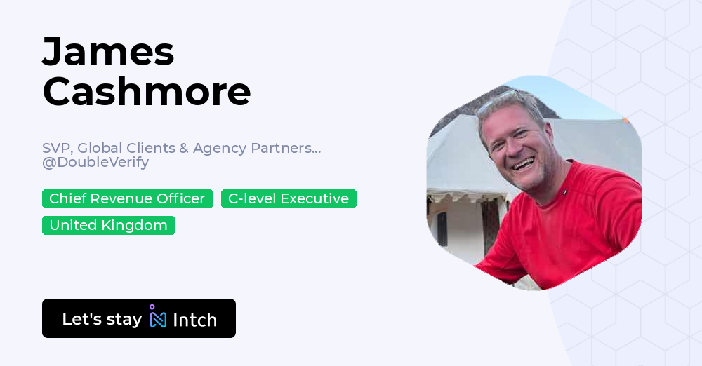 James Cashmore - SVP, Global Clients & Agency Partnerships ...