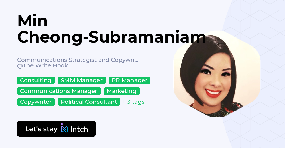 Min Cheong-Subramaniam - Communications Strategist and Copywriting ...