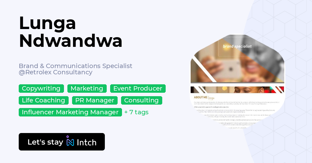 Lunga Ndwandwa - Brand & Communications Specialist, Retrolex ...