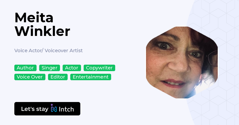 Meita Winkler - Voice Actor/ Voiceover Artist, | Intch