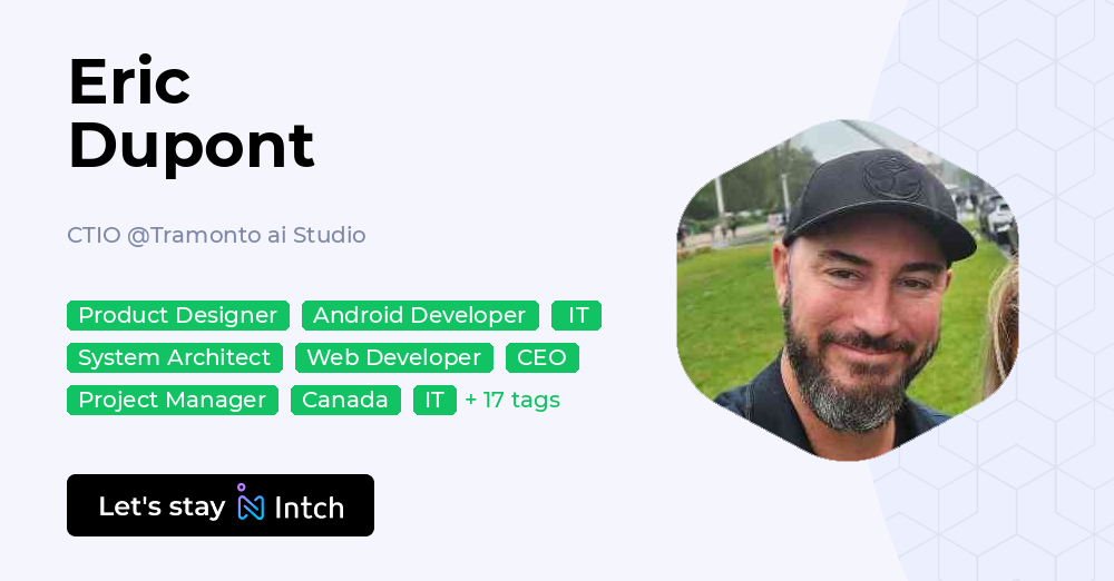 Eric Dupont - CTIO, Tramonto ai Studio | Intch