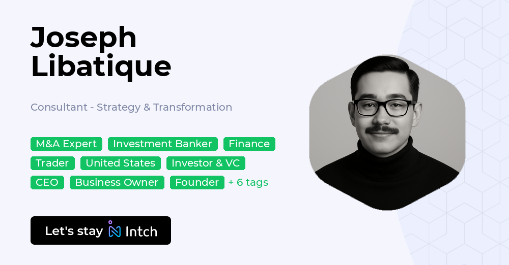 Joseph Libatique - Consultant - Strategy & Transformation, | Intch