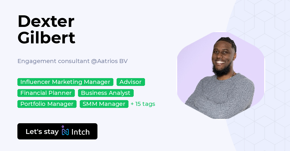 Dexter Gilbert - Engagement consultant, Aatrios BV | Intch