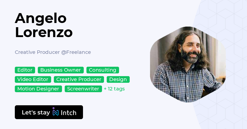 Angelo Lorenzo - Creative Producer, Freelance | Intch