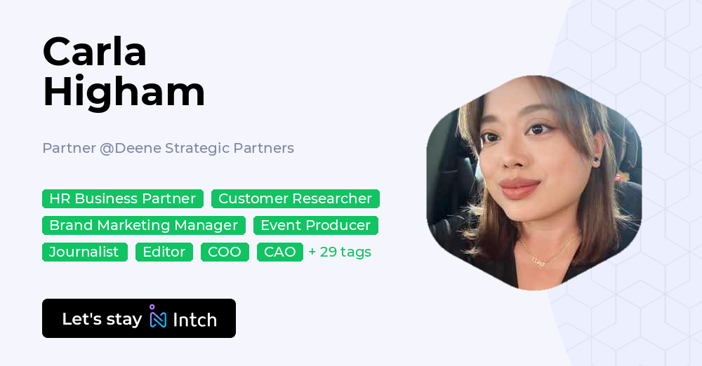 Carla Higham - Partner, Deene Strategic Partners | Intch