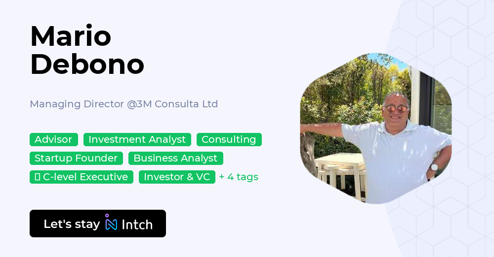 Mario Debono - Managing Director, 3M Consulta Ltd | Intch