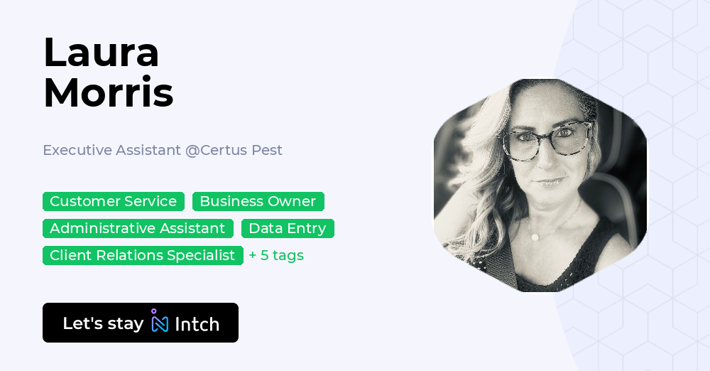 Laura Morris - Executive Assistant, Certus Pest | Intch