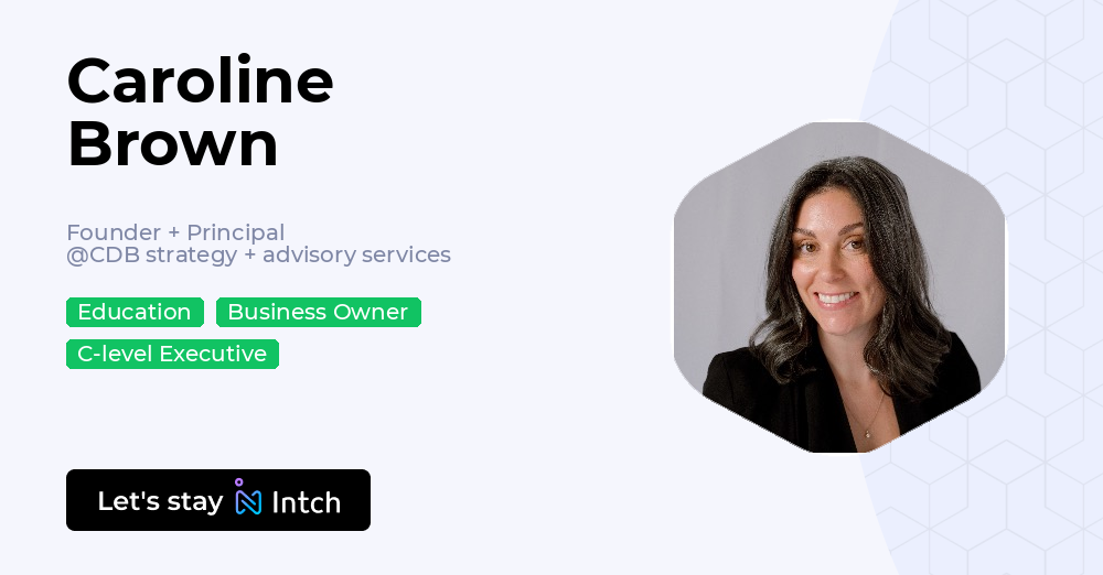 Caroline Brown - Founder + Principal, CDB strategy + advisory services ...