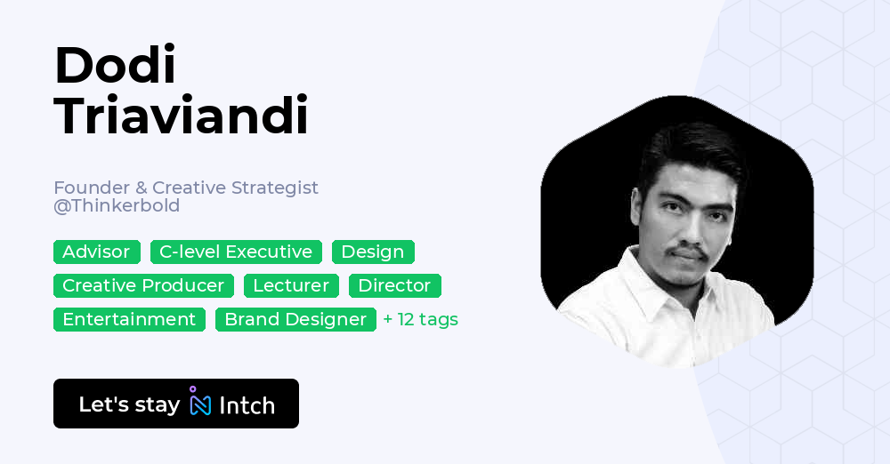 Dodi Triaviandi - Founder & Creative Strategist, Thinkerbold | Intch
