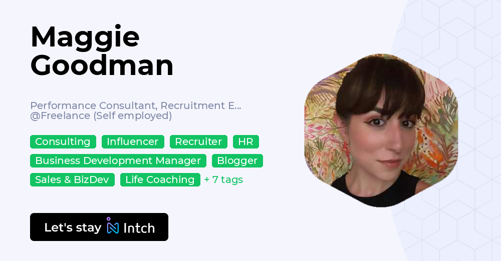Maggie Goodman - Performance Consultant, Recruitment Expert, Beauty ...