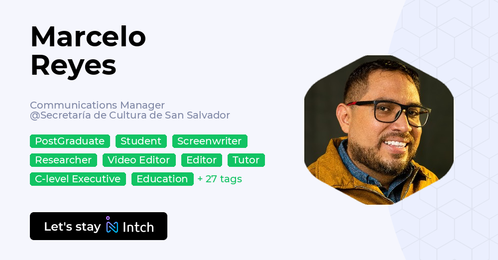 Marcelo Reyes - Communications Manager, Secretaría de Cultura de San ...