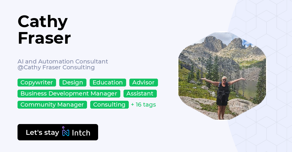 Cathy Fraser - AI and Automation Consultant, Cathy Fraser Consulting ...
