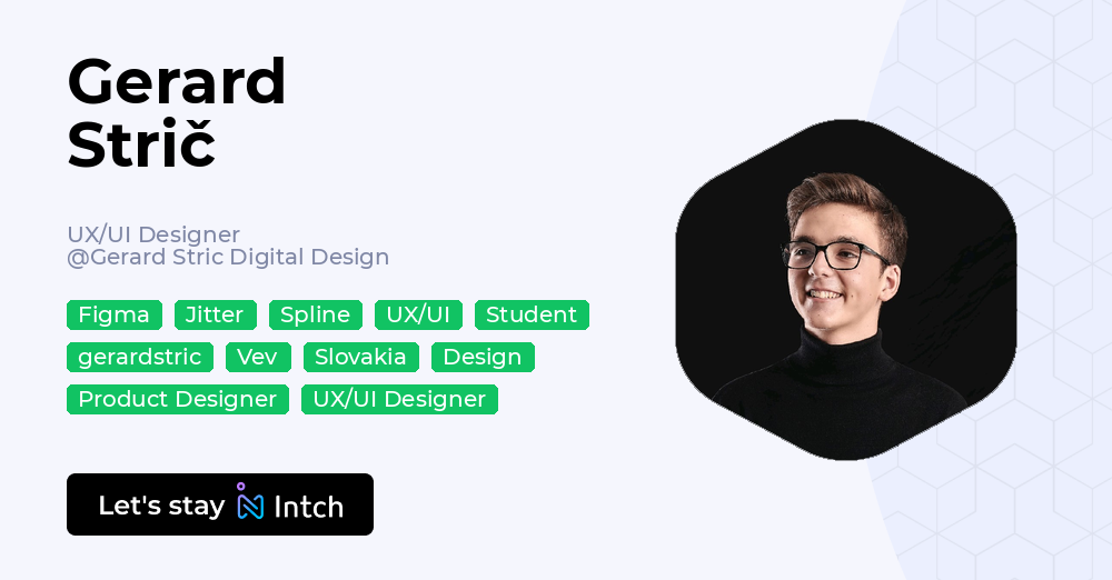 Gerard Strič - UX/UI Designer, Gerard Stric Digital Design | Intch