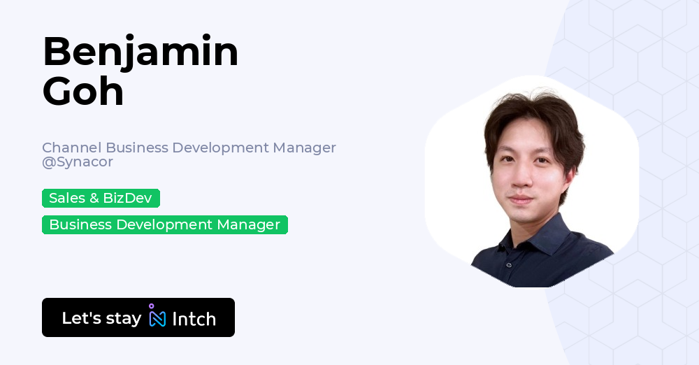 Benjamin Goh - Channel Business Development Manager, Synacor | Intch
