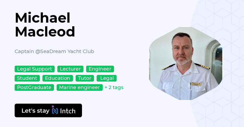 Michael Macleod - Captain, SeaDream Yacht Club | Intch