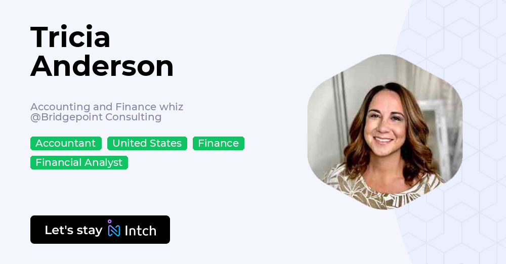 Tricia Anderson - Accounting and Finance whiz, Bridgepoint Consulting ...