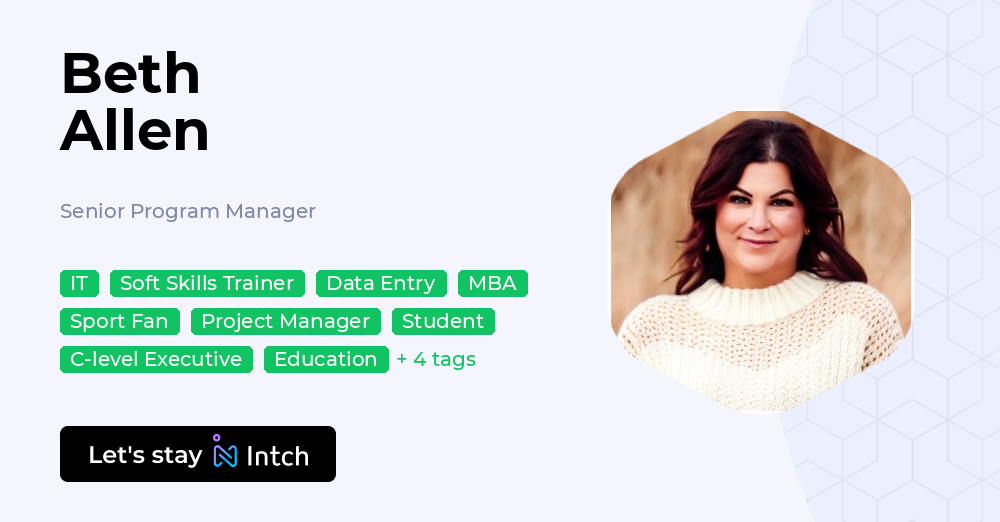 Beth Allen - Senior Program Manager, | Intch