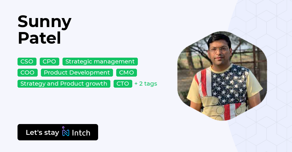 Sunny Patel - | Intch