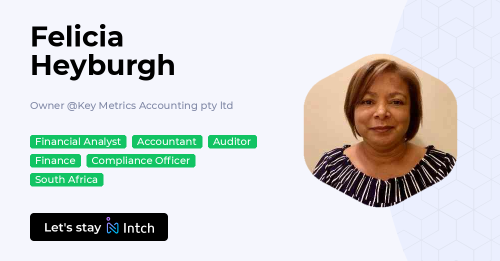 Felicia Heyburgh - Owner, Key Metrics Accounting pty ltd | Intch