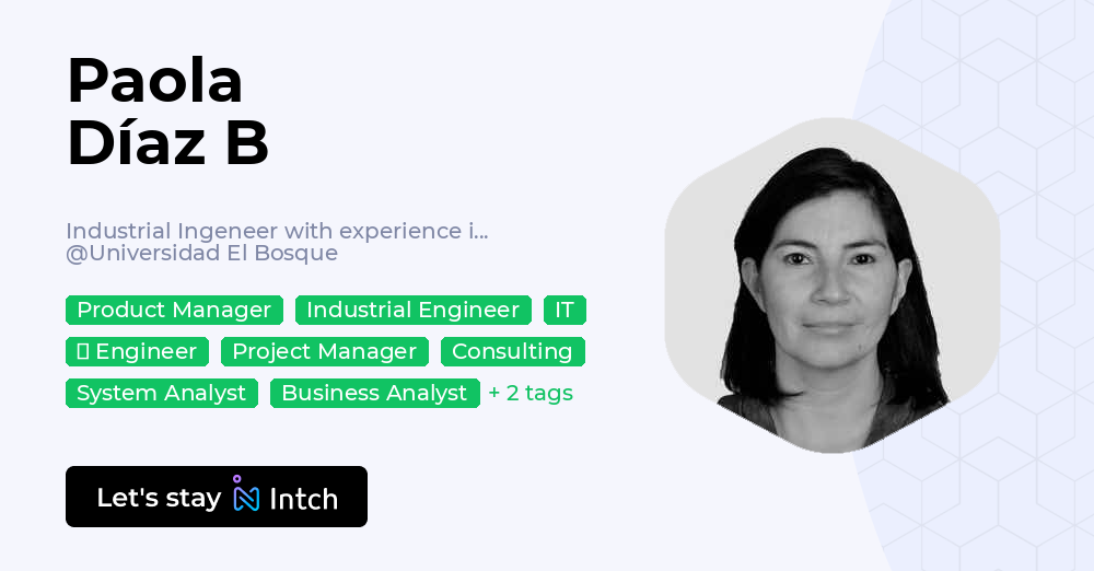 Paola Díaz B - Industrial Ingeneer with experience in Software ...