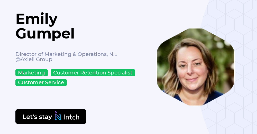 Emily Gumpel - Director of Marketing & Operations, North America ...