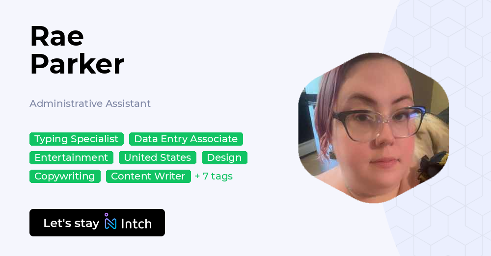 Rae Parker - Administrative Assistant, | Intch
