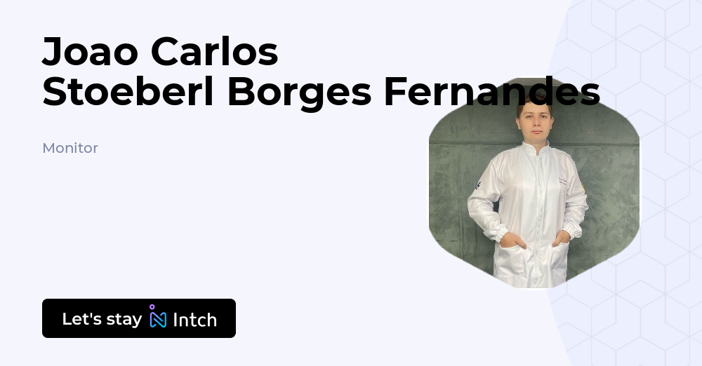 Joao Carlos Stoeberl Borges Fernandes - Monitor, | Intch