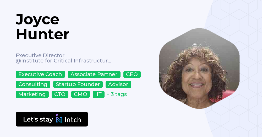 Joyce Hunter - Executive Director, Institute for Critical ...