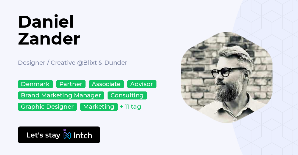 Daniel Zander - Designer / Creative, Blixt & Dunder | Intch