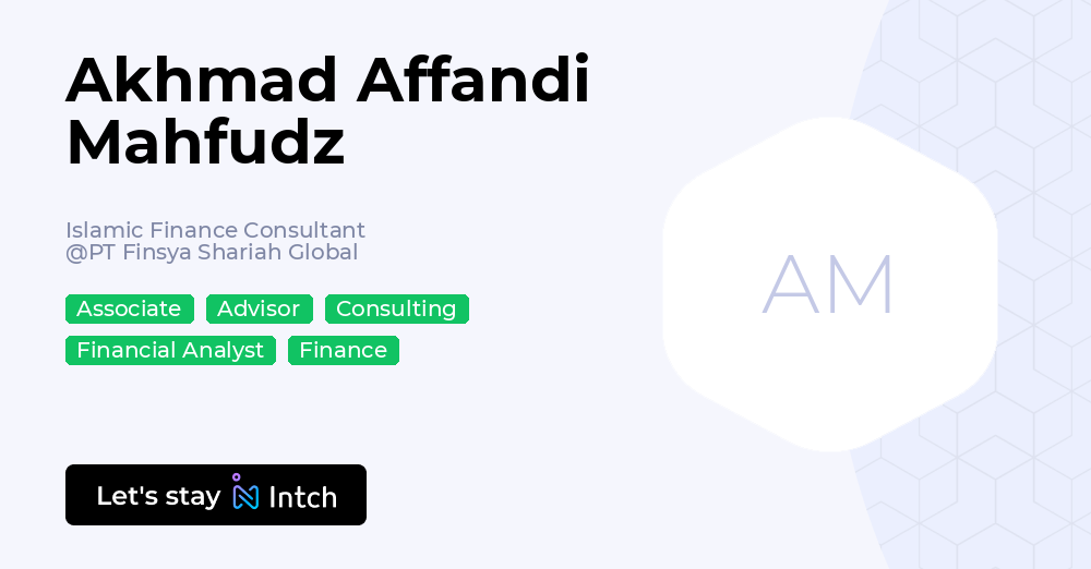 Akhmad Affandi Mahfudz - Islamic Finance Consultant, PT Finsya Shariah ...
