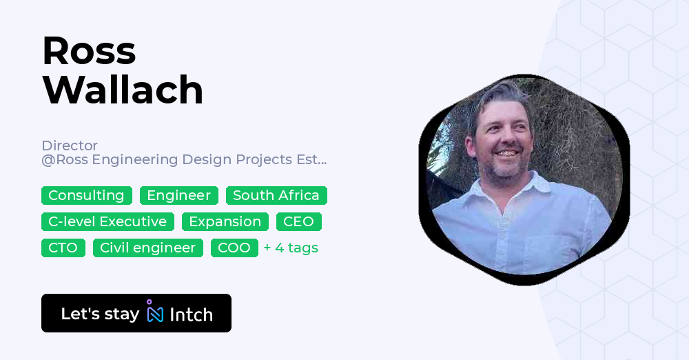 Ross Wallach - Director, Ross Engineering Design Projects Estonia | Intch
