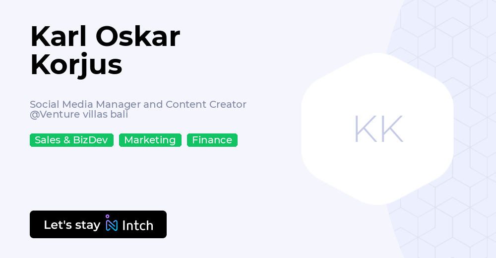 Karl Oskar Korjus - Social Media Manager and Content Creator, Venture ...