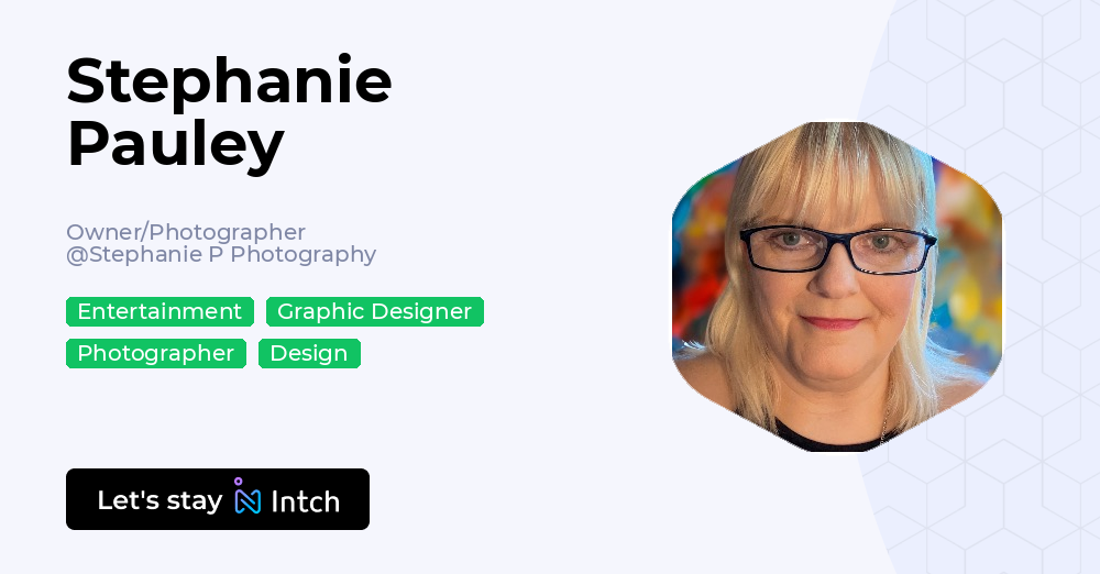 Stephanie Pauley - Owner/Photographer, Stephanie P Photography | Intch