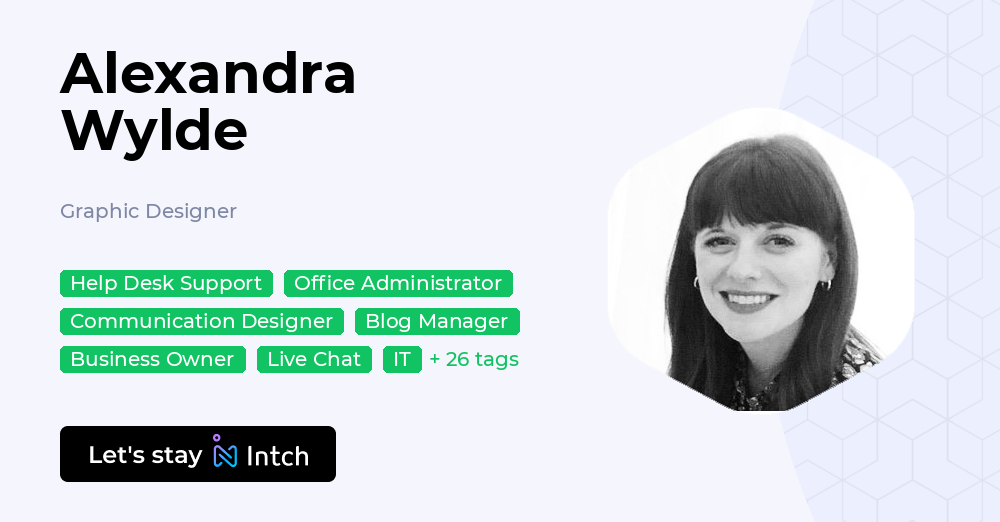 Alexandra Wylde - Graphic Designer, | Intch