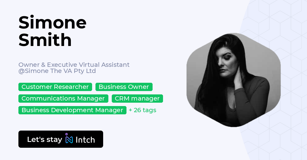 Simone Smith - Owner & Executive Virtual Assistant, Simone The VA Pty ...