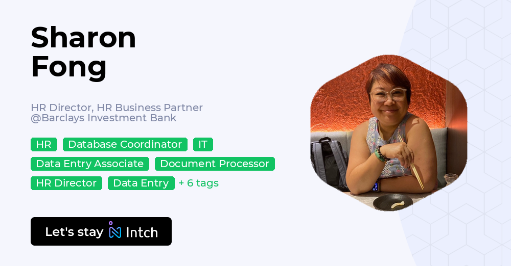 Sharon Fong - HR Director, HR Business Partner, Barclays Investment ...