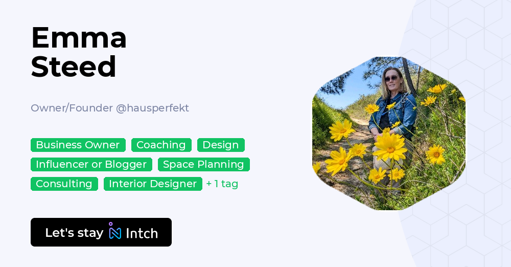 Emma Steed - Owner/Founder, hausperfekt | Intch
