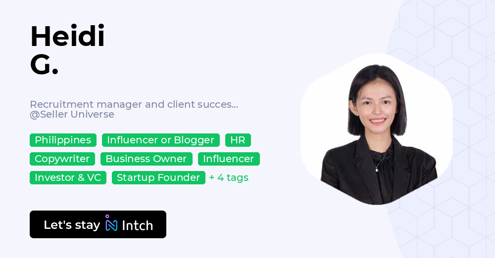 Heidi G. - Recruitment manager and client success manager, Seller ...