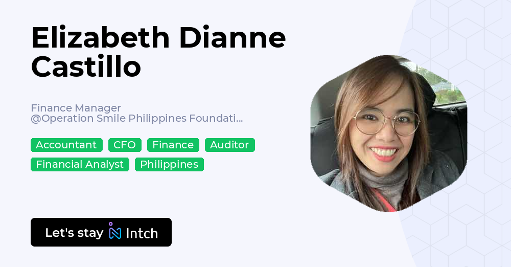 Elizabeth Dianne Castillo - Finance Manager, Operation Smile ...