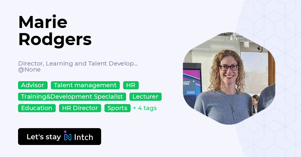 Marie Rodgers - Director, Learning and Talent Development, | Intch