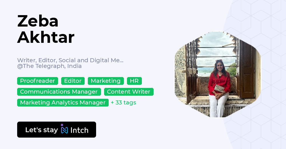 Zeba Akhtar - Writer, Editor, Social and Digital Media Manager, Comms ...