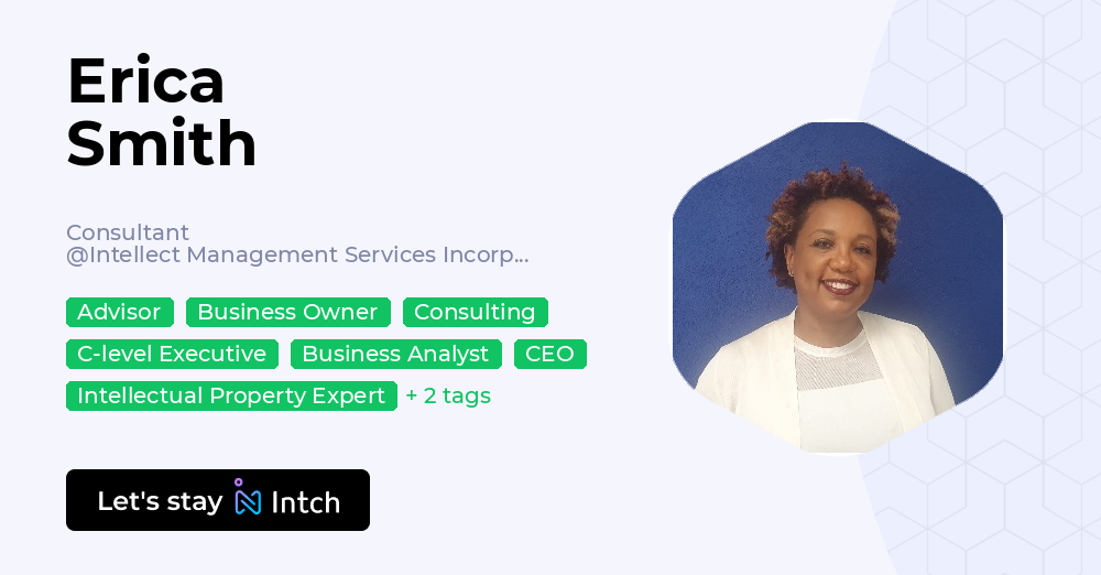 Erica Smith - Consultant, Intellect Management Services Incorporated ...