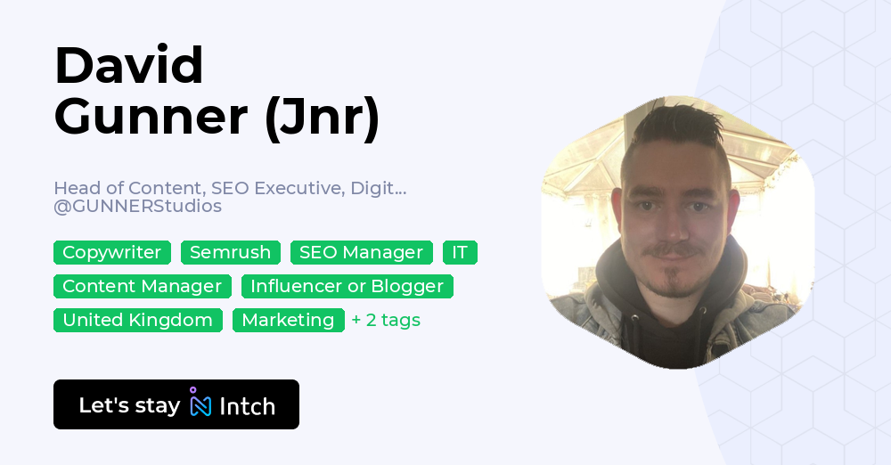 David Gunner (Jnr) - Head of Content, SEO Executive, Digital Marketer ...