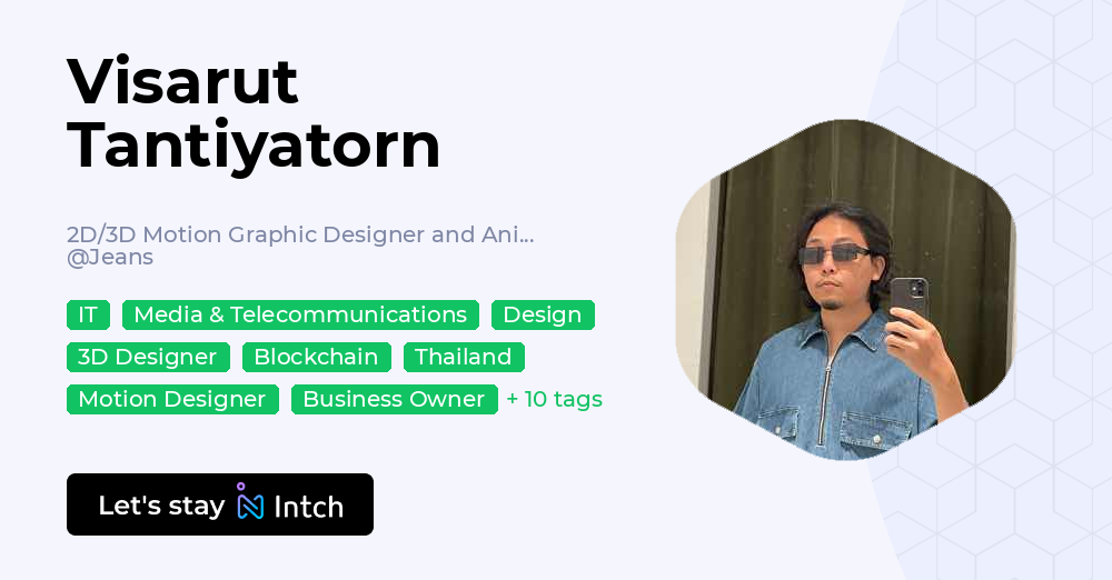 Visarut Tantiyatorn - 2D/3D Motion Graphic Designer and Animator, Jeans ...